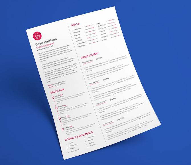 Find the Perfect InDesign Resume Template to Showcase Your Skills