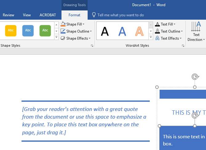 How to Add Custom Design Text Boxes in Microsoft Word Documents