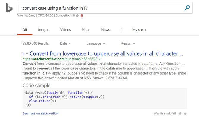 How to Use Microsoft Bing for Answers to Coding Problems