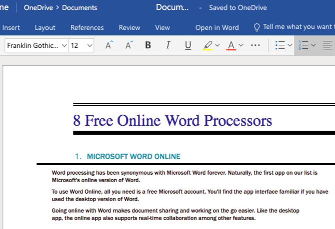 The 8 Best Free Online Word Processors
