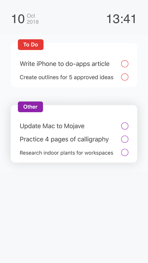 6 Utterly Simple To-Do List Apps for iPhone