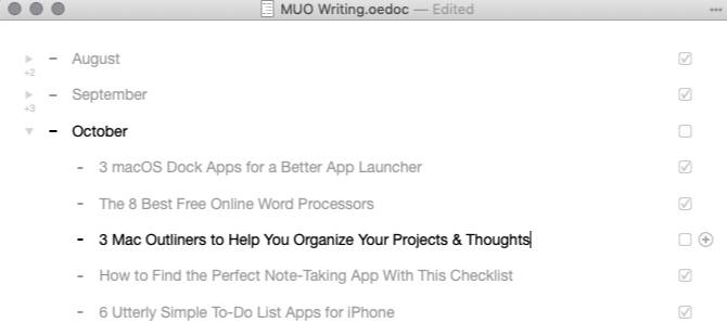 5 Mac Outliners to Help You Organize Your Projects and Ideas