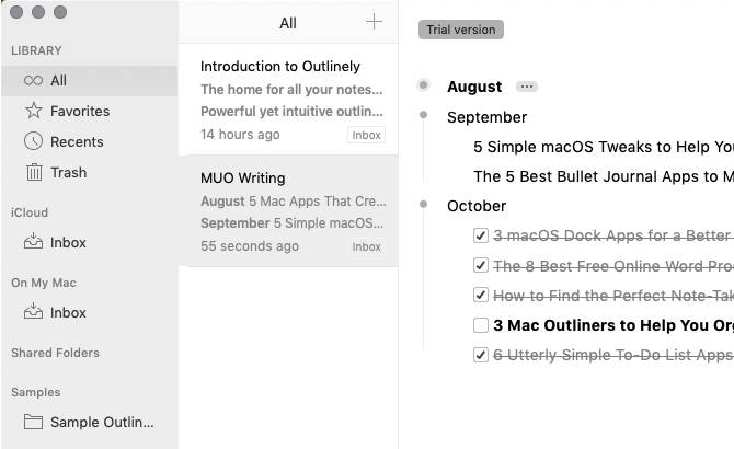 5 Mac Outliners to Help You Organize Your Projects and Ideas