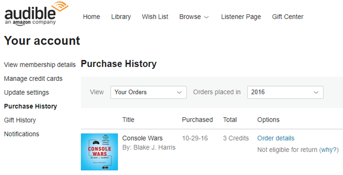 How to Return an Audible Book