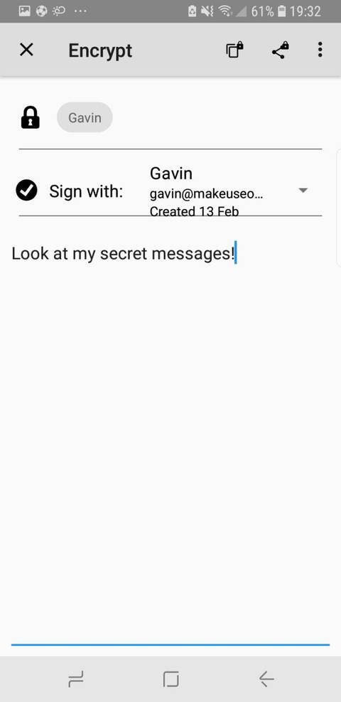 How to Send Encrypted Email on Android Using OpenKeychain
