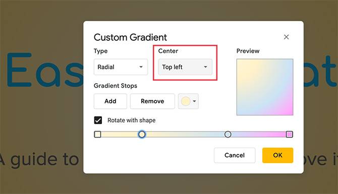 How to Create and Use Custom Gradients in Google Slides