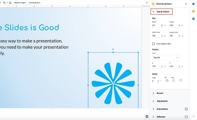 How to Recolor Images and Objects in Google Slides
