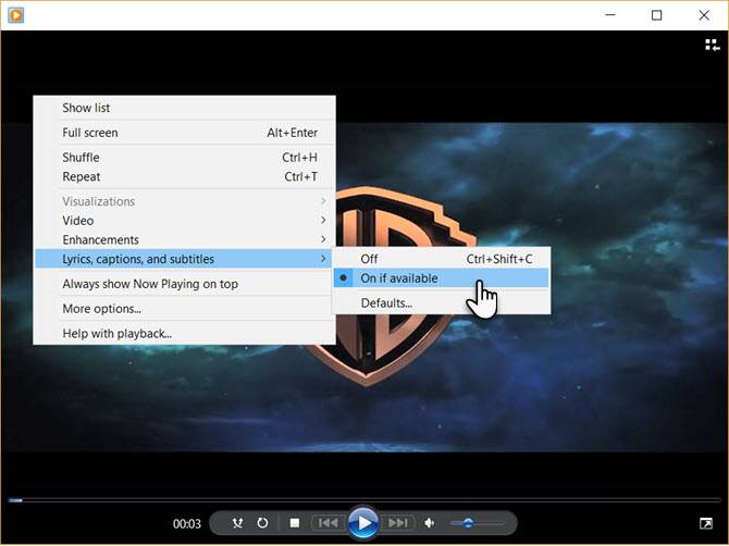Here's How to Add External Subtitles on Windows Media Player