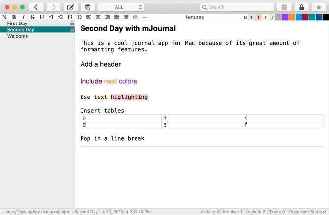 Mac Journal App Review - brownrap