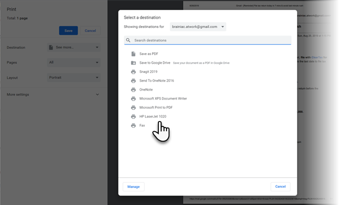 How to Print an Email From Anywhere