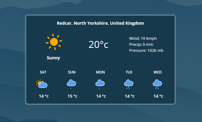 Integrate Weather Data on Your Homepage With Weatherstack API