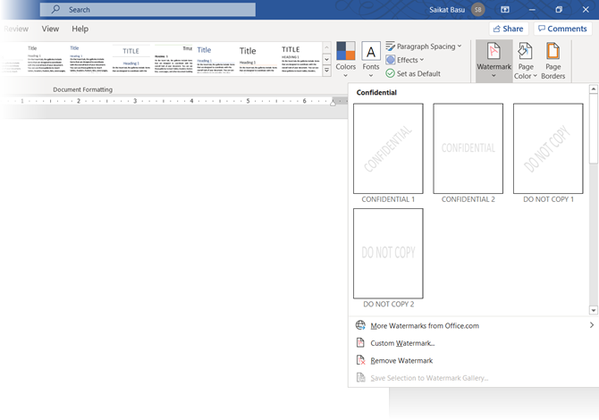 How to Insert a Watermark in Microsoft Word (Or Remove One)