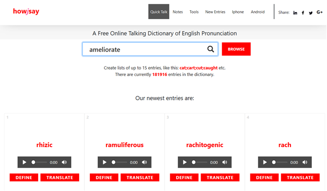 Howjsay & 6 Pronunciation Dictionaries to Improve Your Spoken English