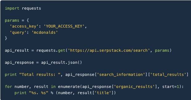Draw Useful Data From Search Results With the Serpstack API