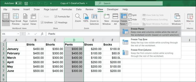 How to Freeze, Unfreeze, and Lock Rows, Columns, and Cells in Microsoft ...