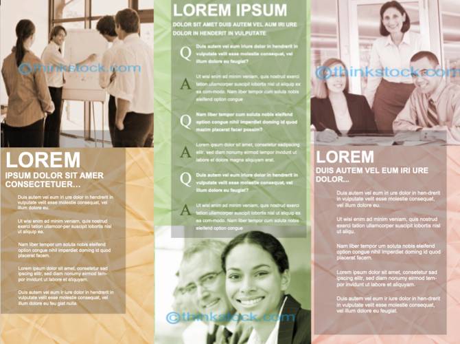 information leaflet template word