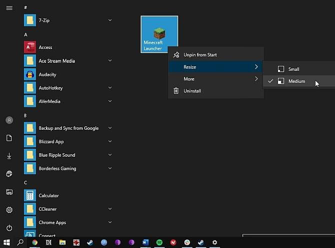 How to Create Custom Start Menu Tiles in Windows 10