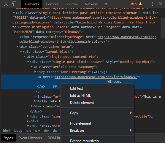 How to Fake Edit Website Text Using Google Chrome