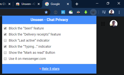 How to Hide "Typing" and "Seen" on Facebook Messenger