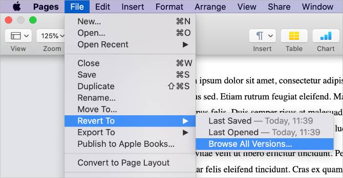 How to Recover Previous Versions of Pages, Word, and Other Mac Documents