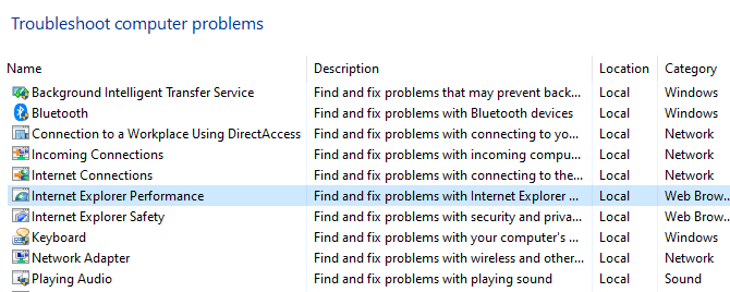 internet explorer issues