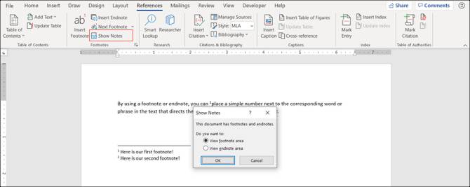How to Add and Format Footnotes and Endnotes in Microsoft Word