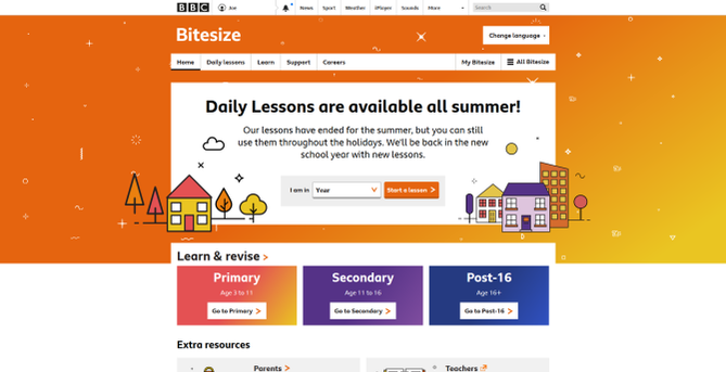 back to school bbc bitesize
