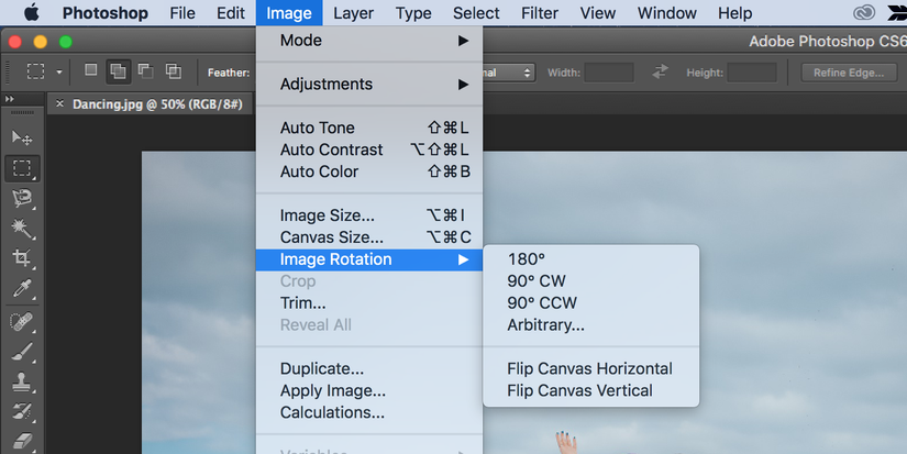 How to Rotate an Image in Photoshop