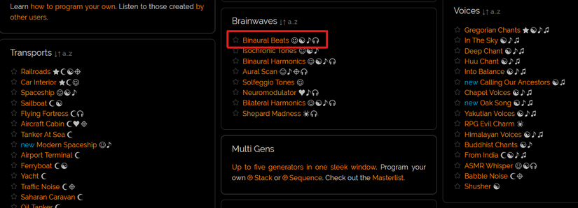 How to Create Binaural Beats on MyNoise