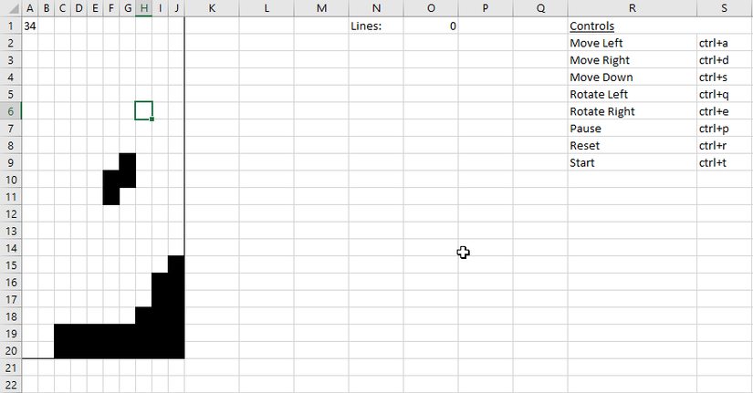 8 Iconic Games Recreated in Microsoft Excel