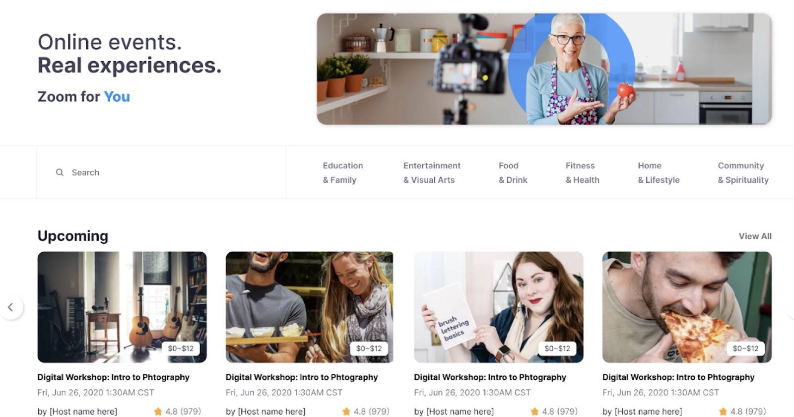 Zoom Reveals Marketplace for Online Events