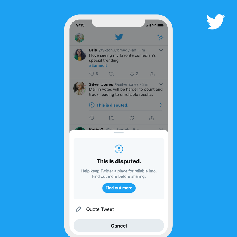 Twitter Discourages Retweets Ahead of US Election