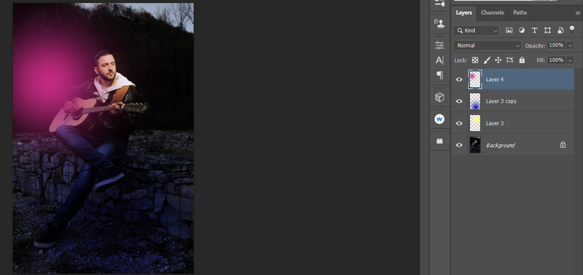 How to Easily Create Lighting Effects in Photoshop Using Overlay Blend Mode