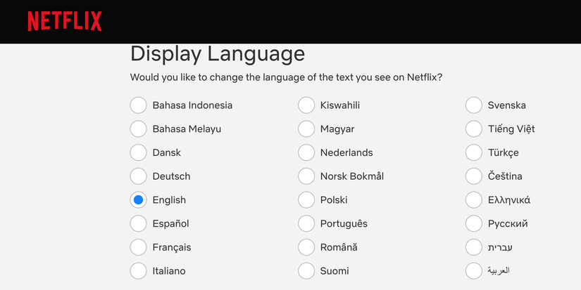 How to Change the Language on Netflix