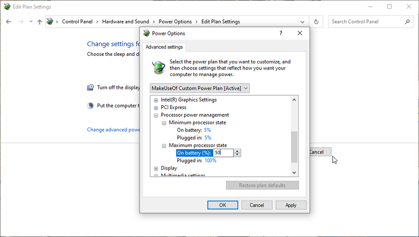 How to Extend Laptop Battery Life With Custom Windows Power Plans