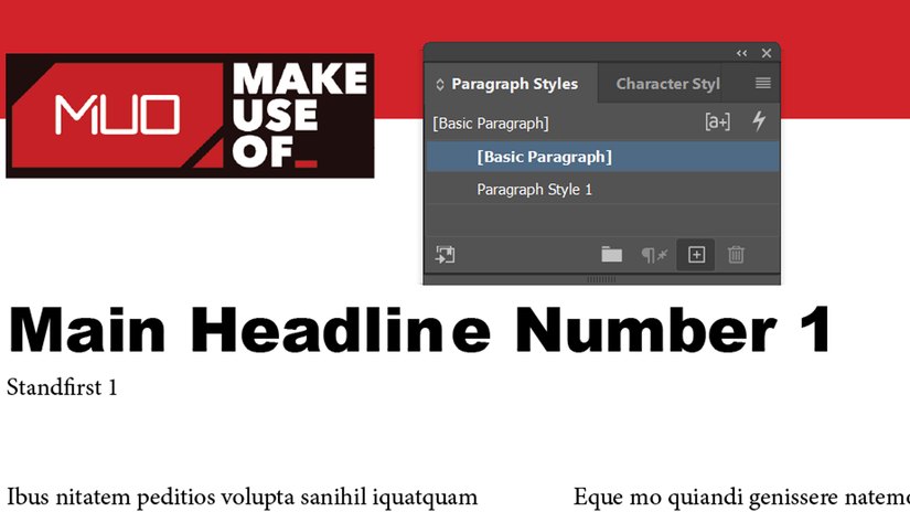 How to Use InDesign Paragraph and Character Styles