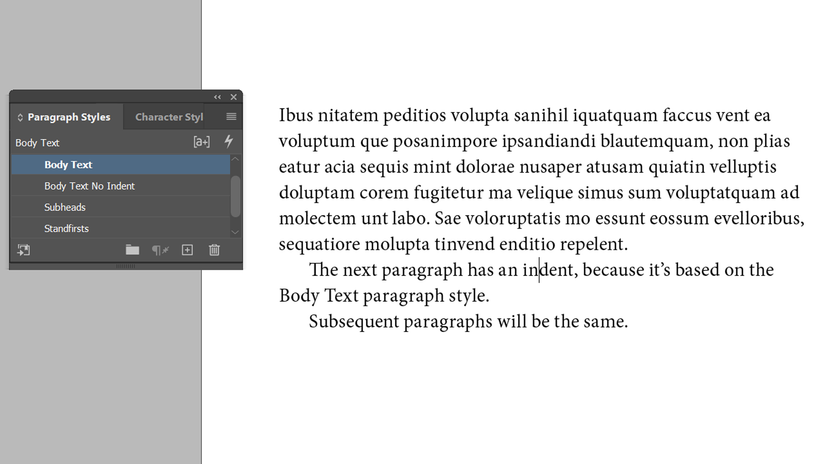 How to Use InDesign Paragraph and Character Styles
