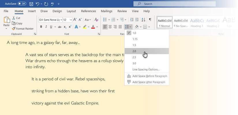 How to Double Space a Word Document