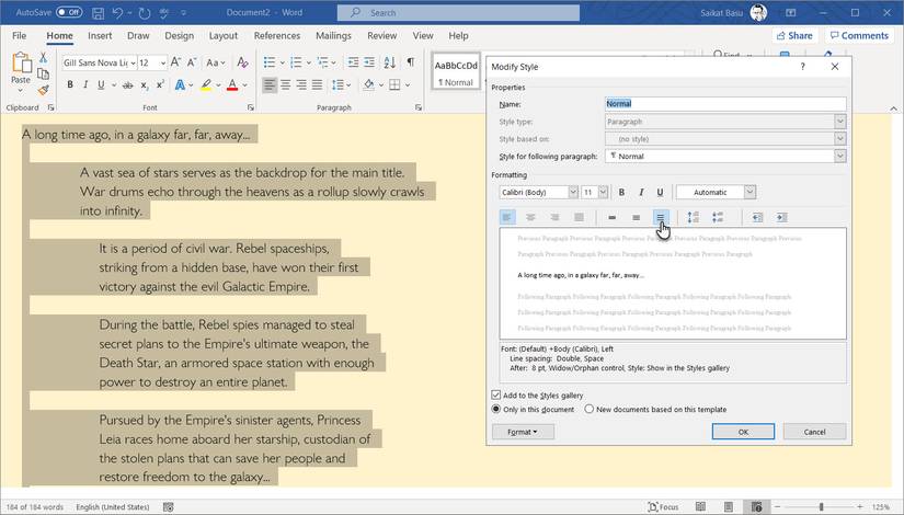 How to Double Space a Word Document