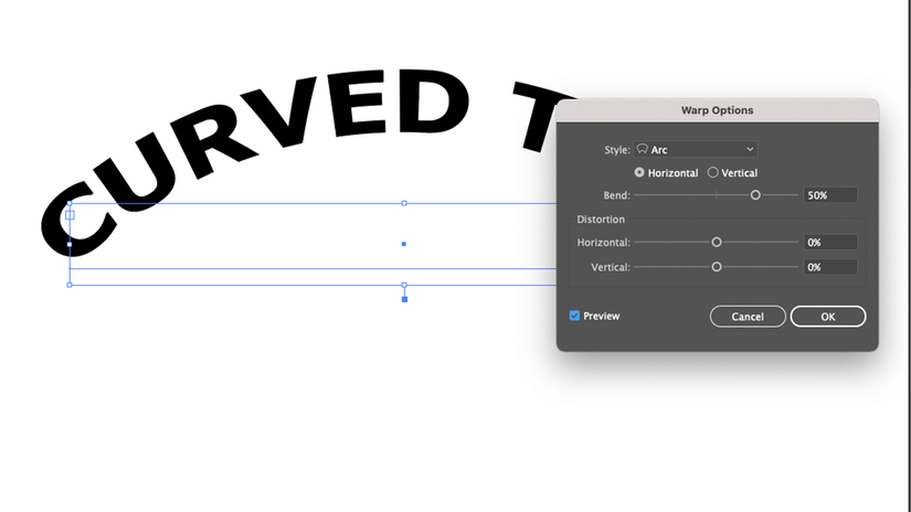How to Curve Text in Adobe Illustrator: 4 Ways