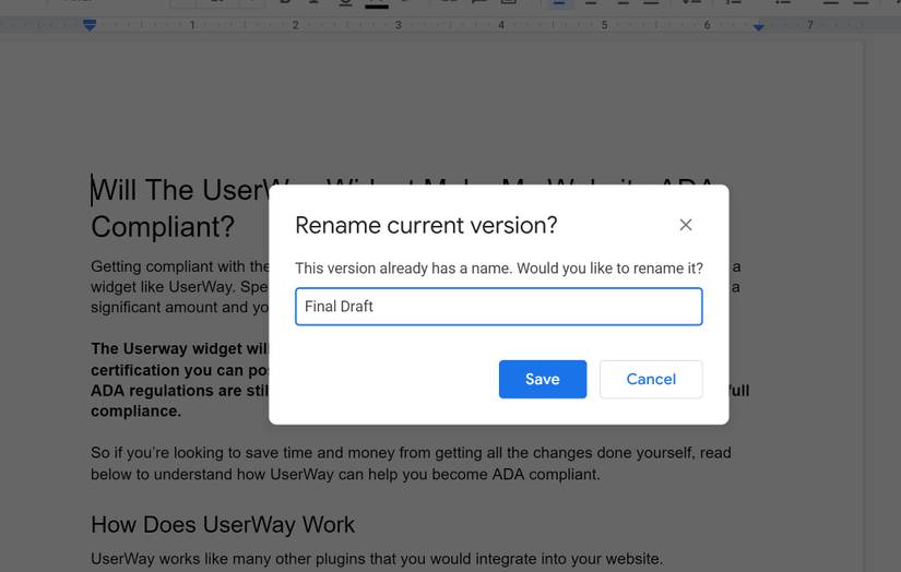 How to Use Version History in Google Docs