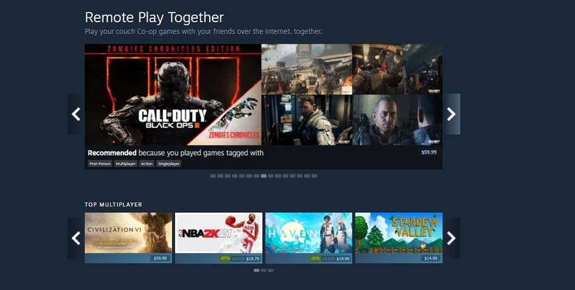 How to Use Steam's Remote Play Together Feature