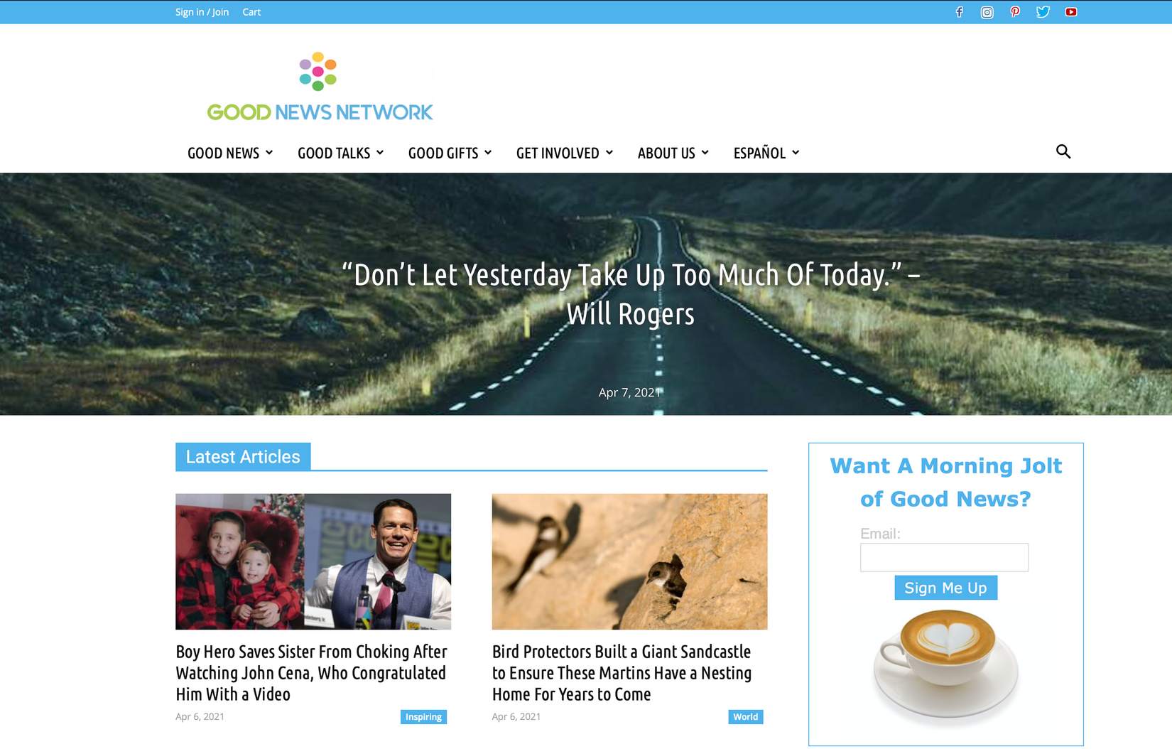 Feeling Down? The Top 10 Good News Websites to Cheer You Up