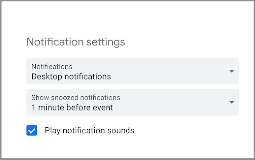 You Can Now Snooze Desktop Notifications in Google Calendar