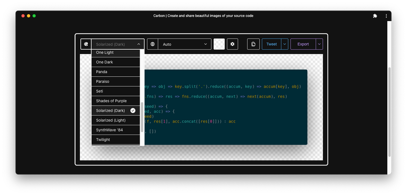 Easily Create Beautiful Source Code Images With Carbon