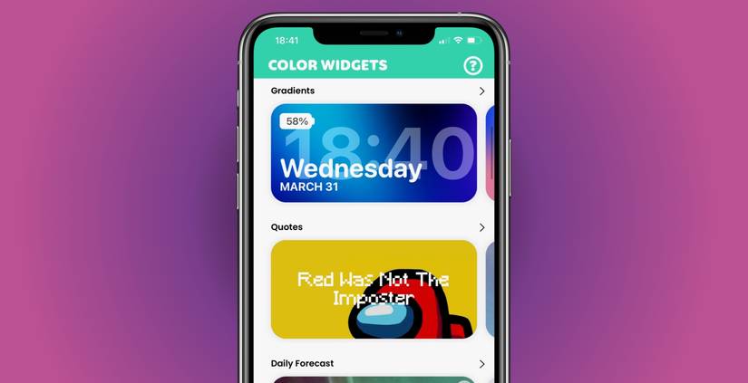 making custom widgets iphone
