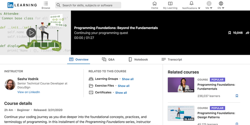 Learn About Programming With These 6 LinkedIn Learning Courses