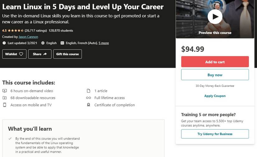 The Top 5 Linux Courses for Developers, Cloud Engineers, and DevOps in 2021