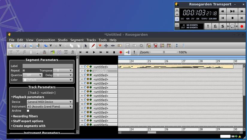 usb midi keyboard linux