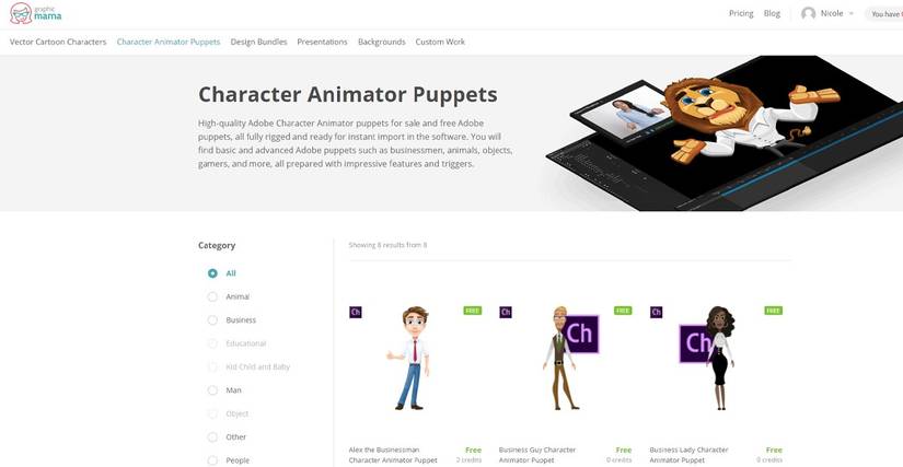 The 4 Best Sites for Free Adobe Character Animator Puppets